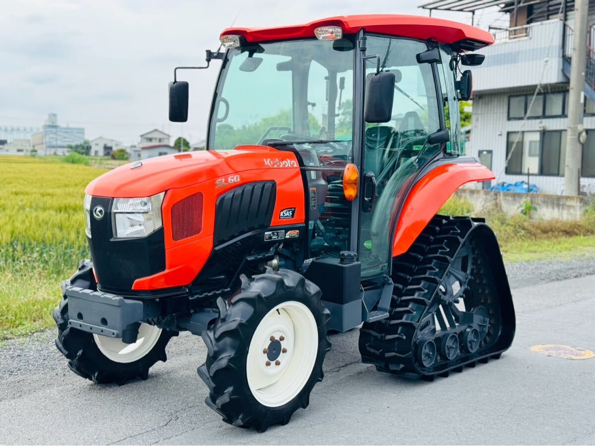 Yahoo!オークション - クボタトラクターSL60 パワステ 60馬力 689時間...