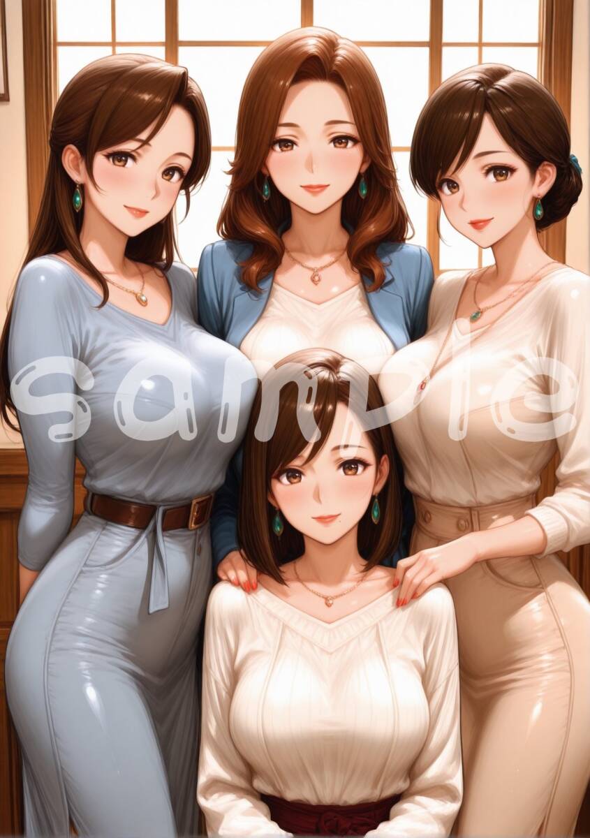 Yahoo!オークション - A4 ポスター アニメ オリジナル アート 美女 同...