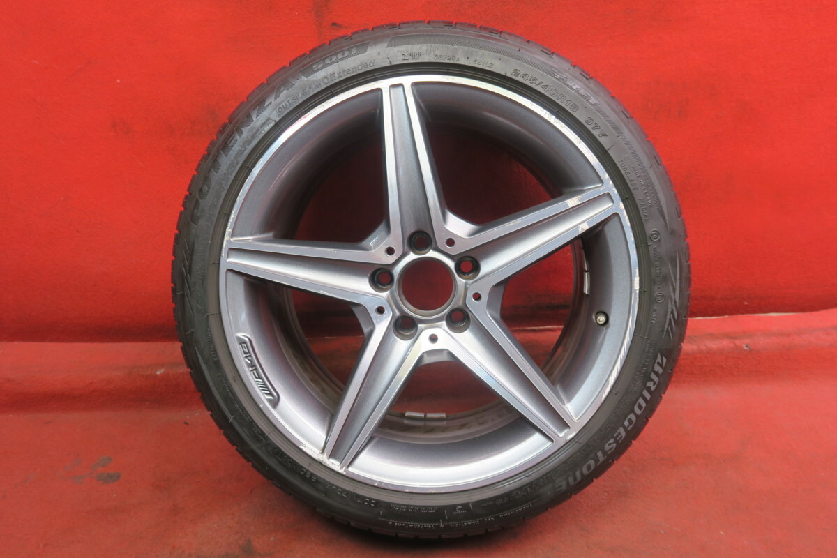 Yahoo!オークション - 【S281】1本 ベンツ W205CクラスAMG純正18×8.5...