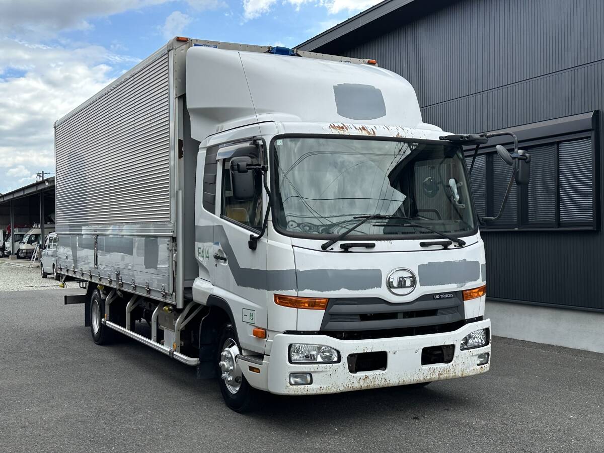 動画有 H28年 UDトラックス コンドル アルミウイング フルハーフ 積載3100kg 4.6L ディーゼル 6速MT エンジン好調 佐賀福岡(4tトラック、中型トラック)｜売買された ...