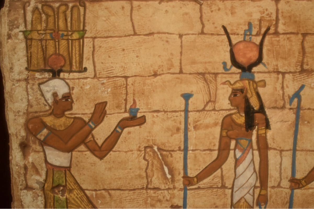 Yahoo!オークション - 【GE】Z144【コレクター所蔵品】時代 エジプト壁...