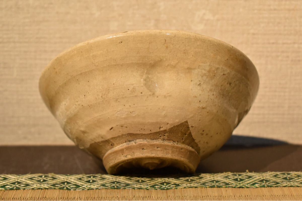 Yahoo!オークション - 【GE】Z191【コレクター所蔵品】時代 粉引茶碗/...