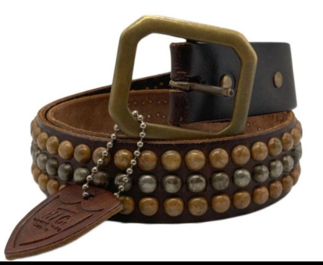 Yahoo!オークション - HTC スタッズ ベルト RRL ダブルアールエル チバ...