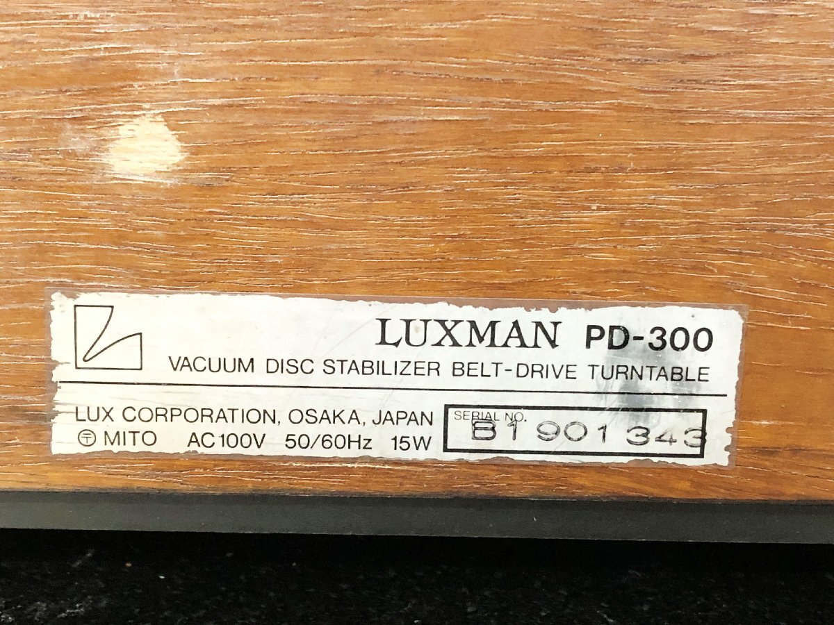 Yahoo!オークション - 【 G 】 Y10206 LUXMAN PD-300 ターンテーブル ...