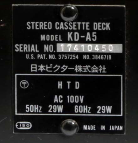 Yahoo!オークション - VICTOR ビクター KD-A5 カセットデッキ