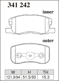 Yahoo!オークション - コルト Z22A/Z24A/Z25A/Z26A/Z28A ブレーキパッ...
