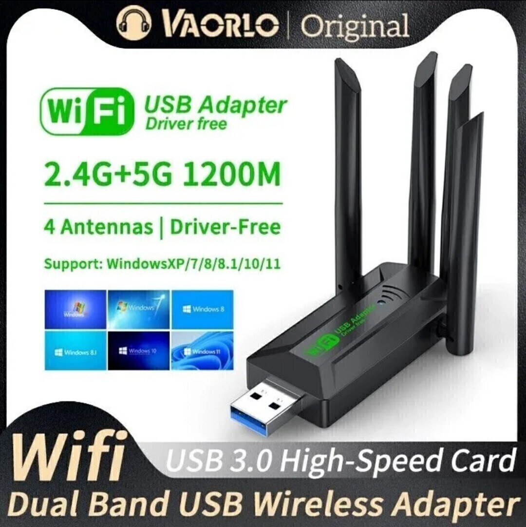 Yahoo!オークション - 【24時間以内発送】 WiFi 無線LAN USB子機アダプ...