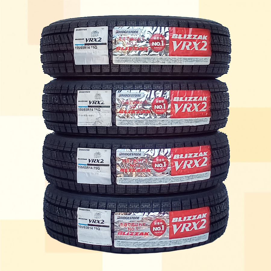 Yahoo!オークション - 155/65R14 75Q スタッドレスタイヤ BRIDGESTONE ...