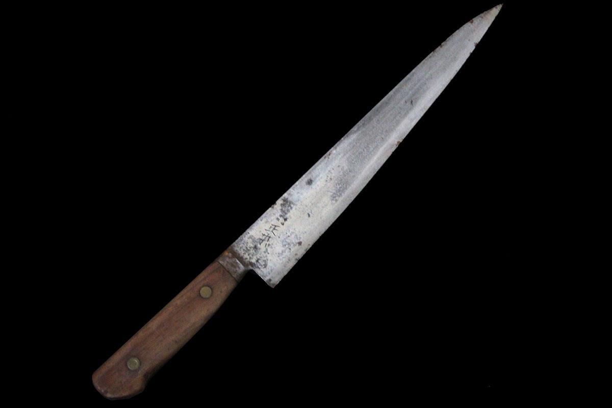 Yahoo!オークション - 並品｜正本 筋引包丁 270mm 鍔付き柄 KN02-A9040...