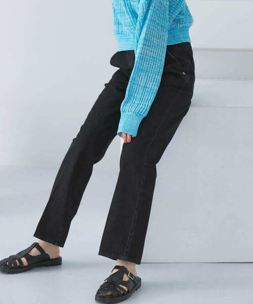 Yahoo!オークション - 「KBF」 加工デニムパンツ 36 ブラック レディー...