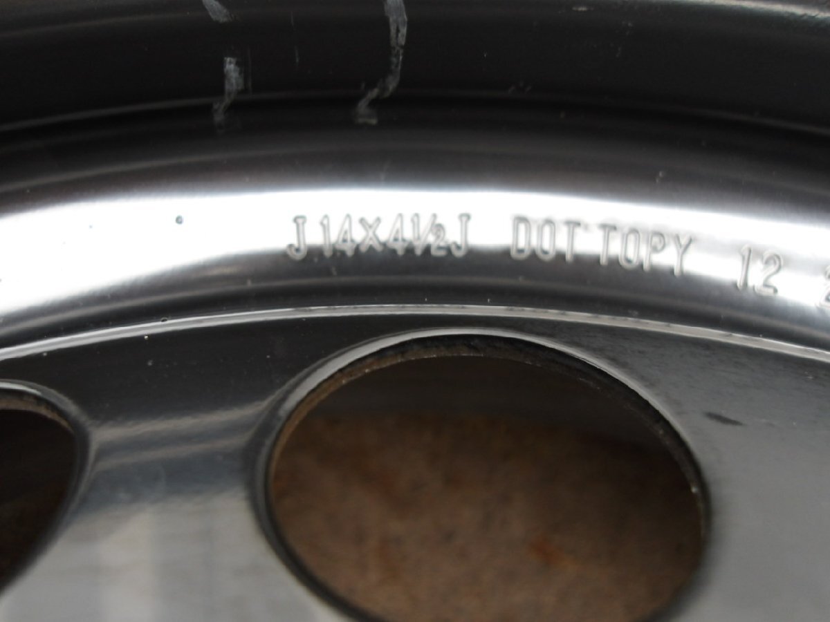 Yahoo!オークション - (R07/08/04-19) Φ 14インチ / 純正スチールホイ...