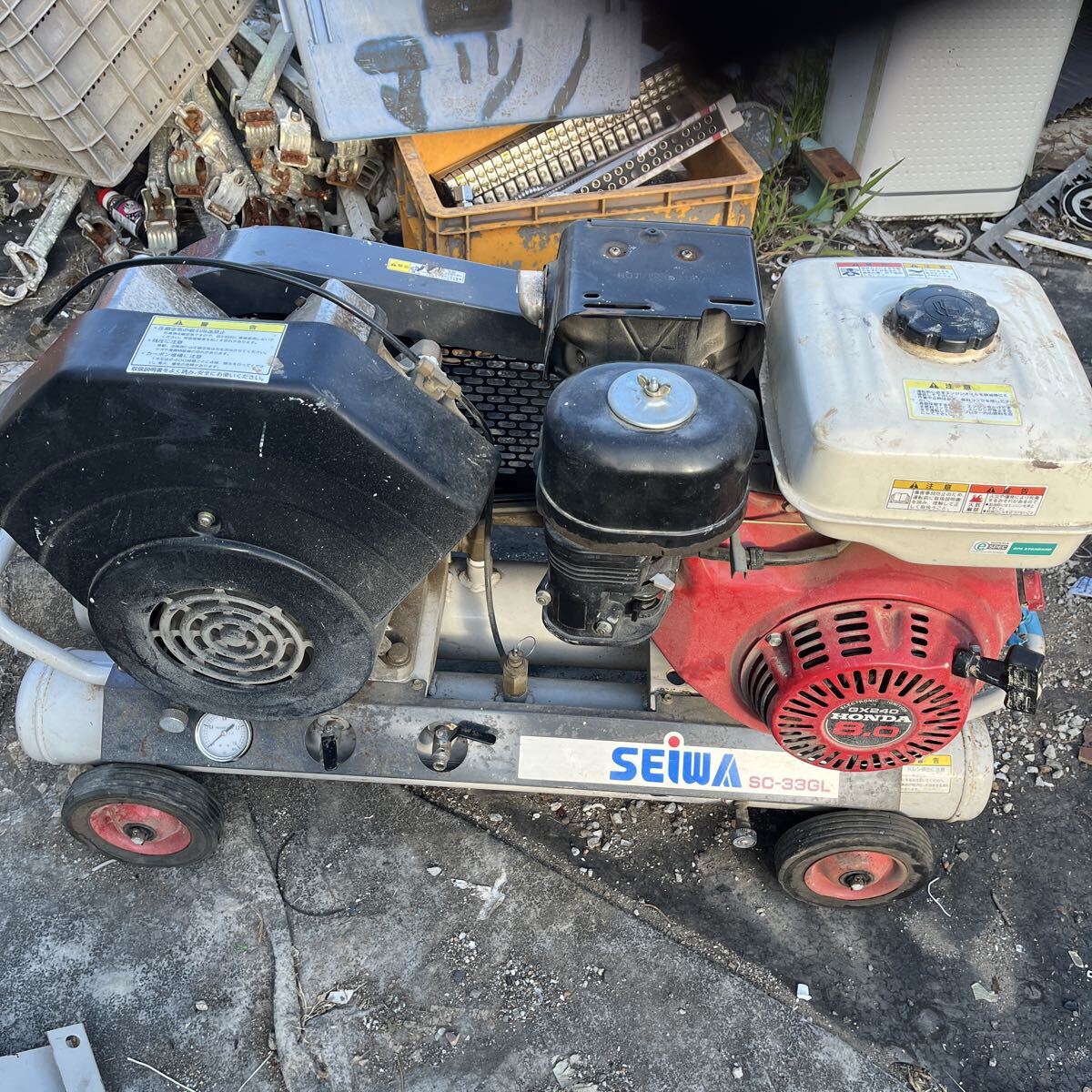 Yahoo!オークション - SEIWA エンジンコンプレッサー SC-33GL 中古動作...
