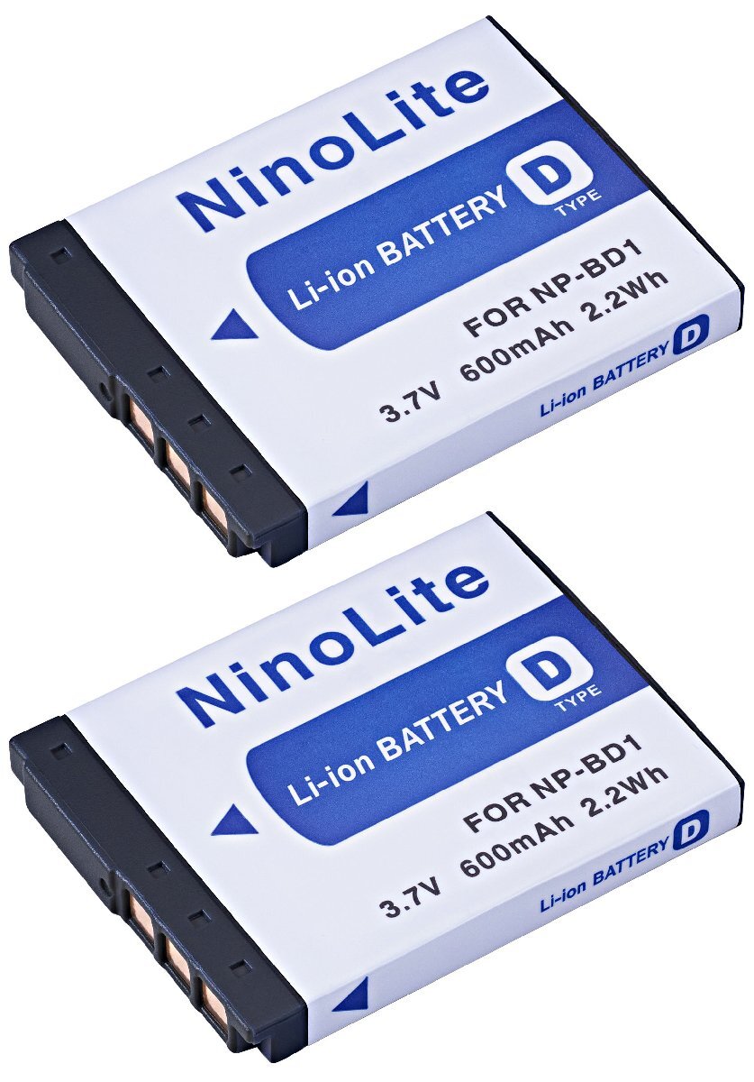 Yahoo!オークション - 2個 Sonyソニー NP-BD1ソニーNP-BD1バッテリー互...