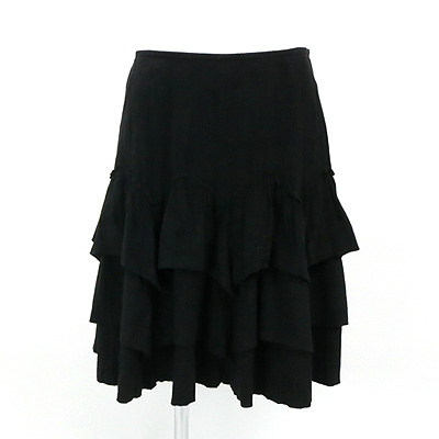 Yahoo!オークション - オゾック OZOC 黒 フリル スカート 38
