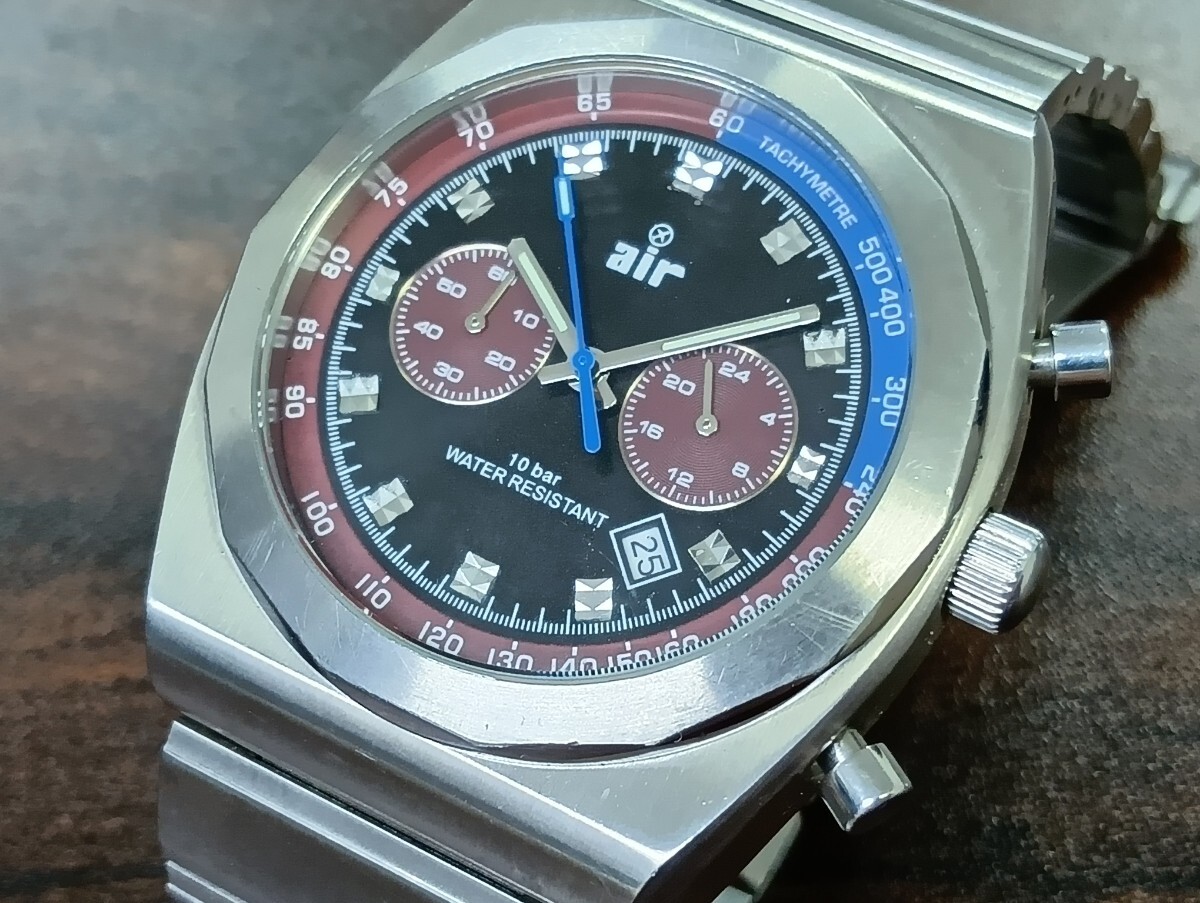 Yahoo!オークション - F013 AIR エア AIR30 クロノグラフ クォーツ デ...