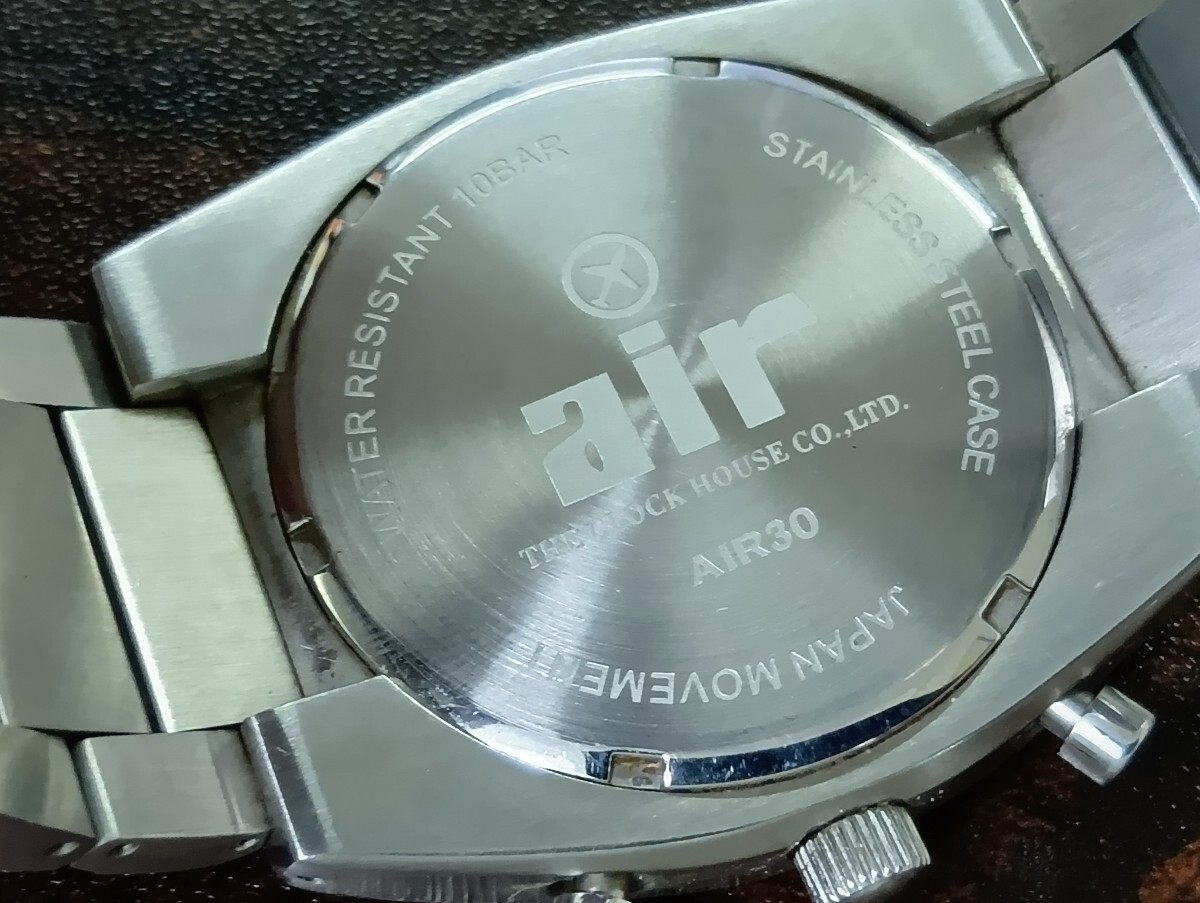 Yahoo!オークション - F013 AIR エア AIR30 クロノグラフ クォーツ デ...