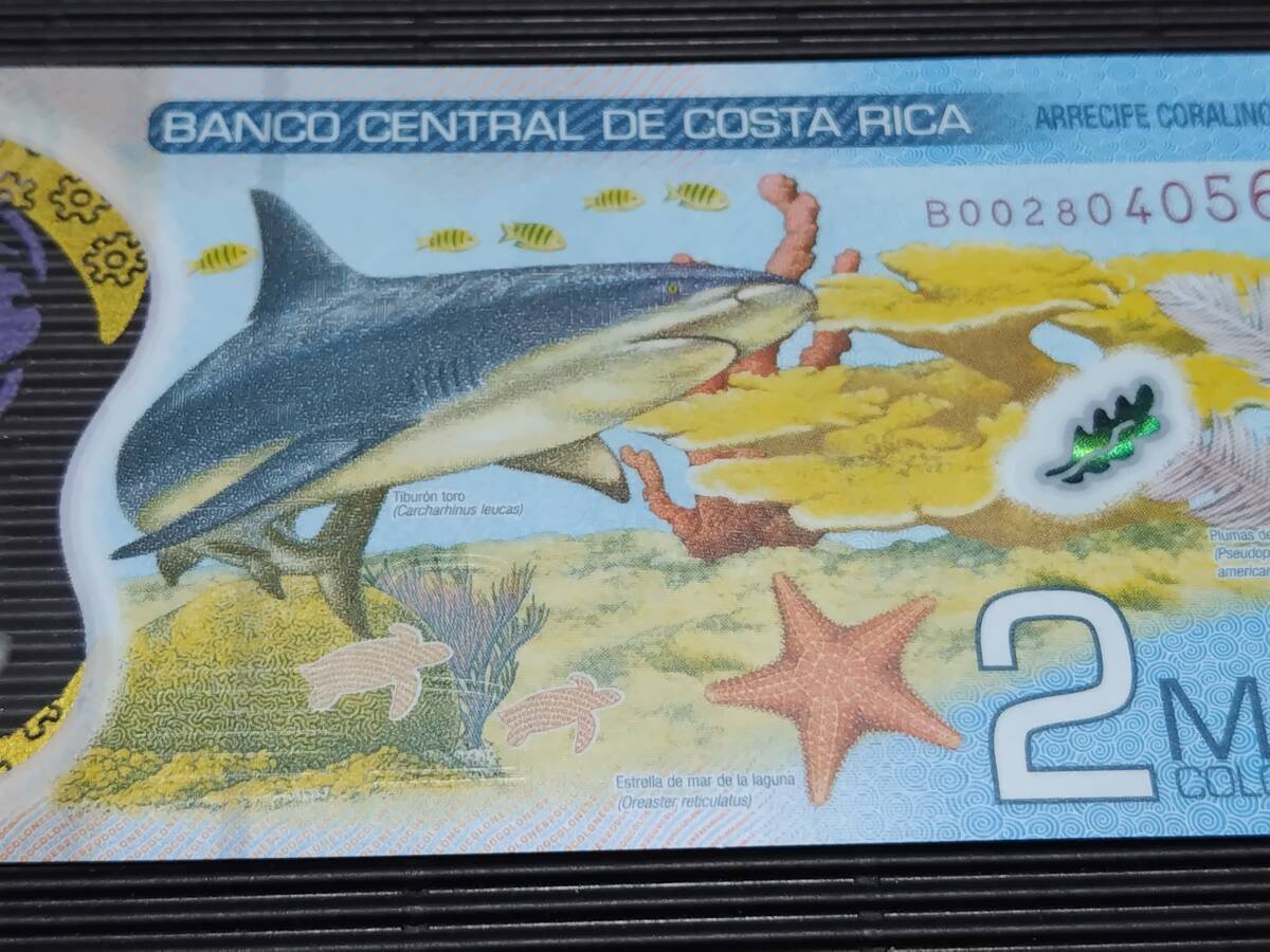 Yahoo!オークション - コスタリカ 2000 Colones札 ポリマー紙幣 2018年...