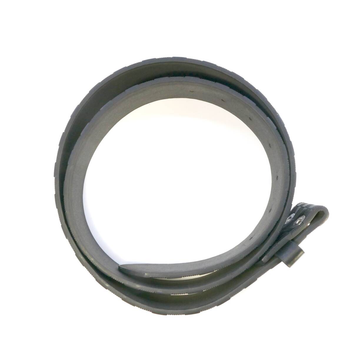 Yahoo!オークション - ベルト メンズ 革のみ バックルなし 細いチェッ...