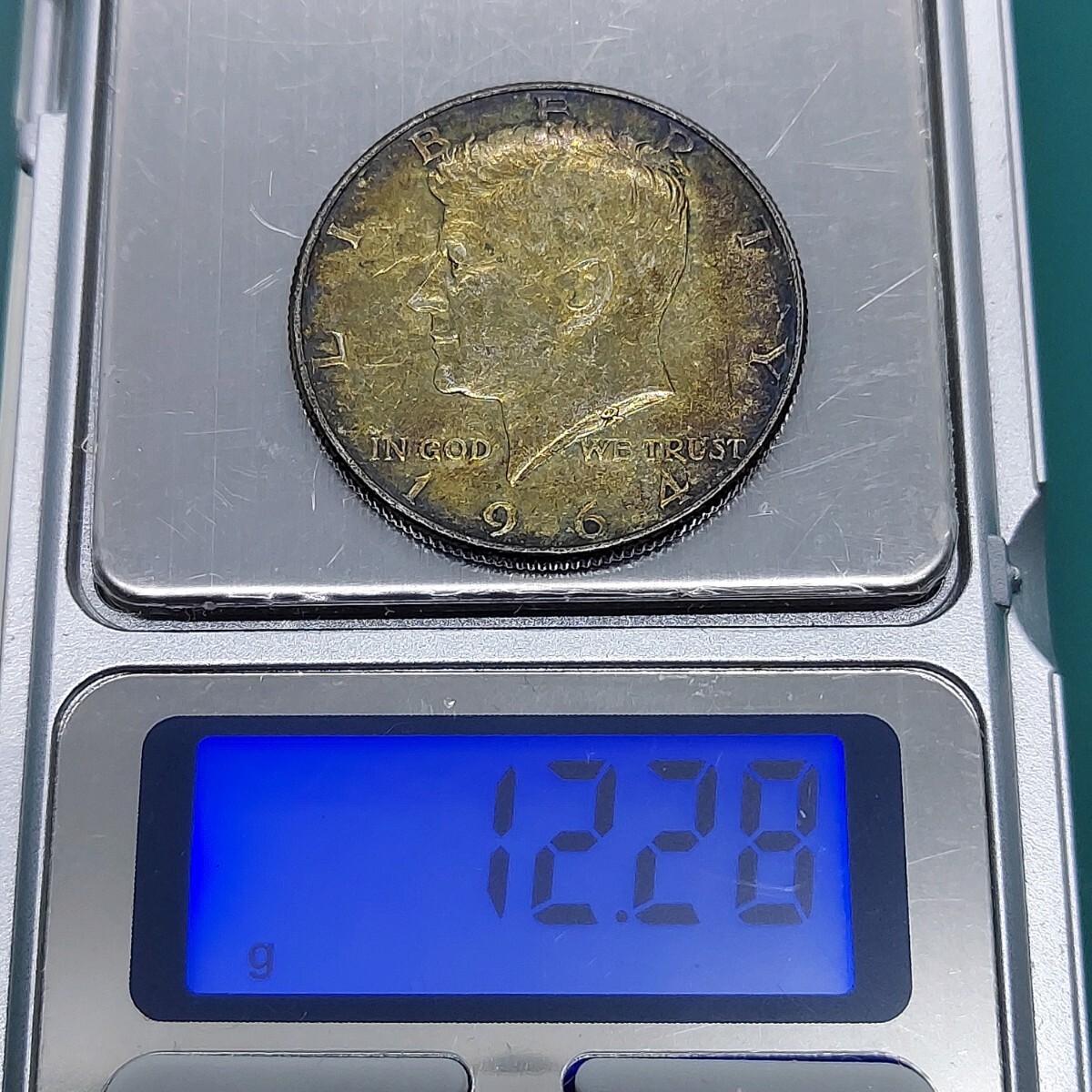 Yahoo!オークション - 銀貨 50セント銀貨 アメリカ 1964年ケネディハー...