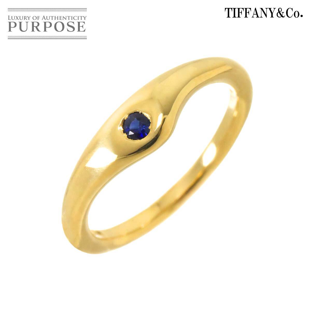 Yahoo!オークション - ティファニー TIFFANY&Co. 9号 リング サファイ...