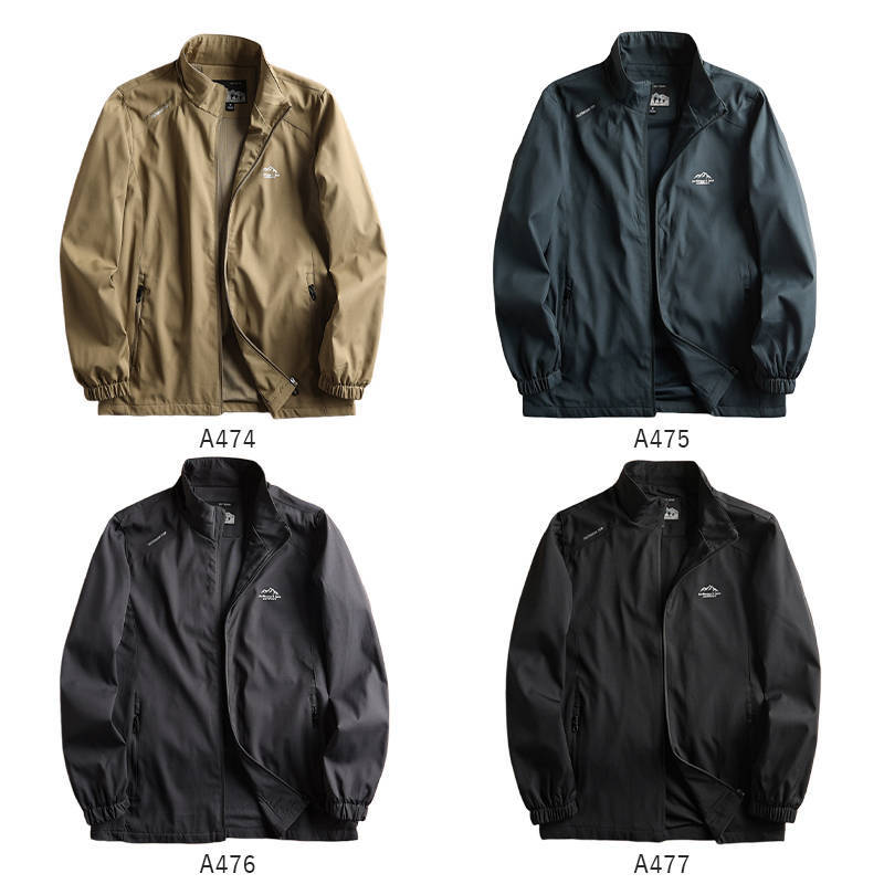 Yahoo!オークション - A476-XL濃灰 アウトドアパーカー 撥水 メンズ 立...