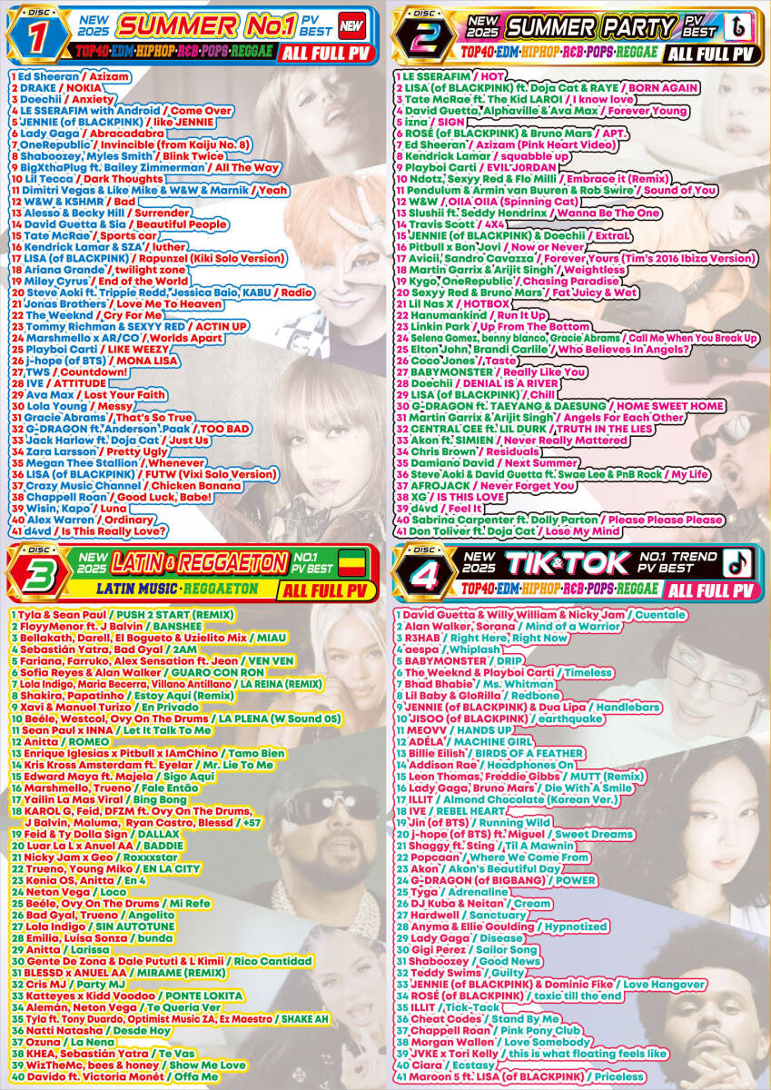 Yahoo!オークション - 【洋楽 Mix DVD】2025 Summer PV Awards プロモ...