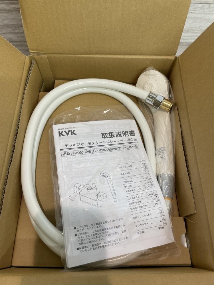 Yahoo!オークション - 009 未使用品 KVK デッキ型サーモスタット式シャ...