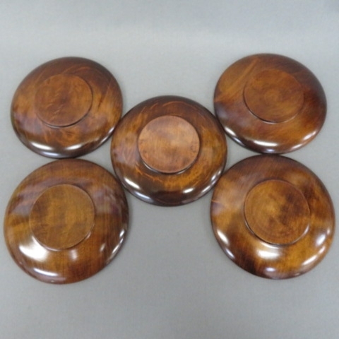 Yahoo!オークション - E511 香川漆器 讃岐漆器 天然木 讃岐彫 銘々皿揃...