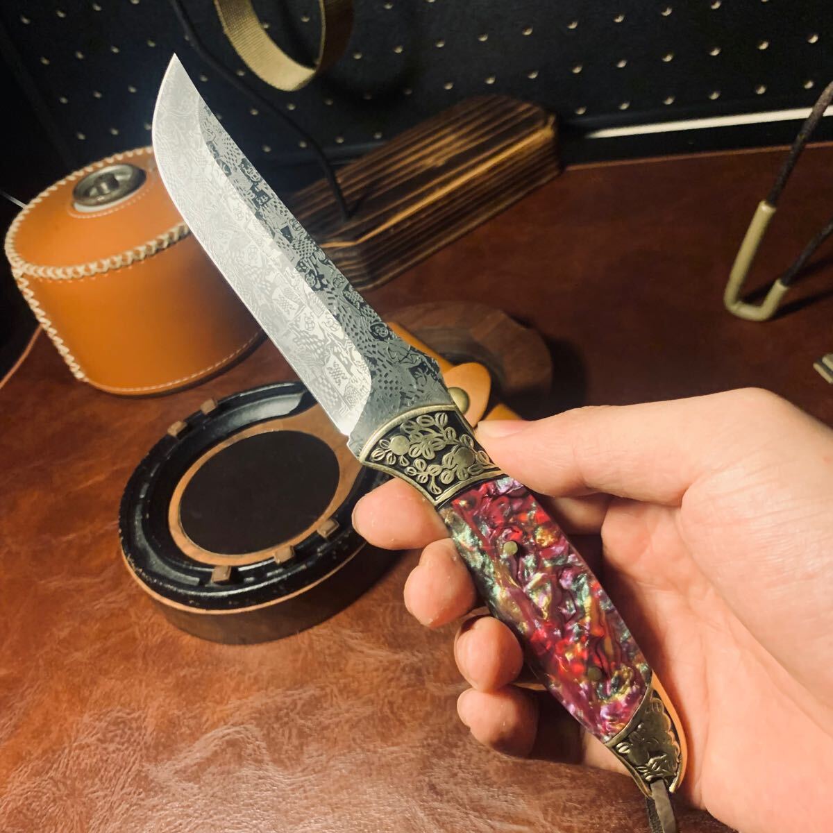 Yahoo!オークション - 超高品質 アウトドアナイフ 包丁 鋼製 全長22cm ...