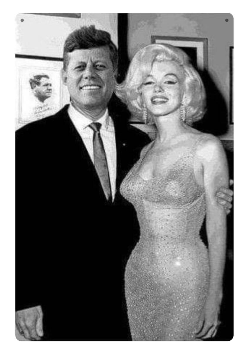 Yahoo!オークション - 大型60cm JFK ＆ マリリンモンロー 懐かしい看板...