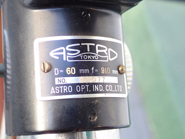 Yahoo!オークション - 8024[T]ASTRO アストロ光学 天体望遠鏡 D＝60m...