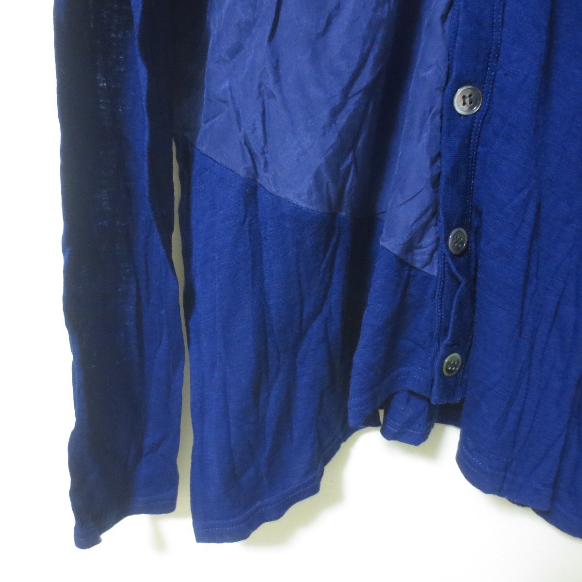 Yahoo!オークション - s733 zucca ズッカ ブルー カーディガン 長袖 M ...