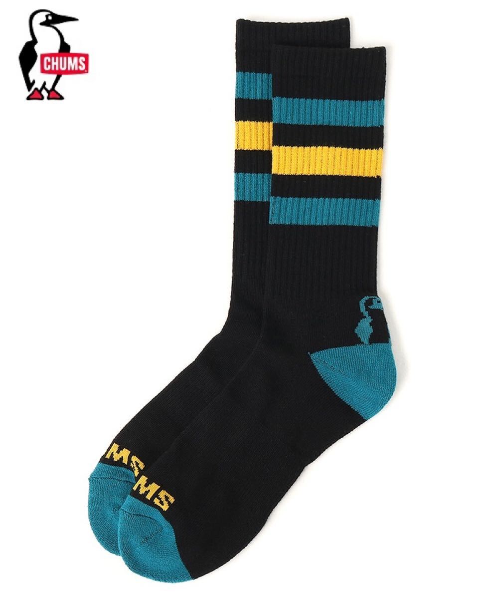 Yahoo!オークション - CHUMS 3P Booby Medium Socks Black チャムス 3P...