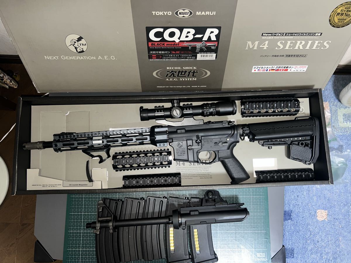 Yahoo!オークション - 東京マルイ 次世代電動ガン CQB-R M4 外装カスタ...