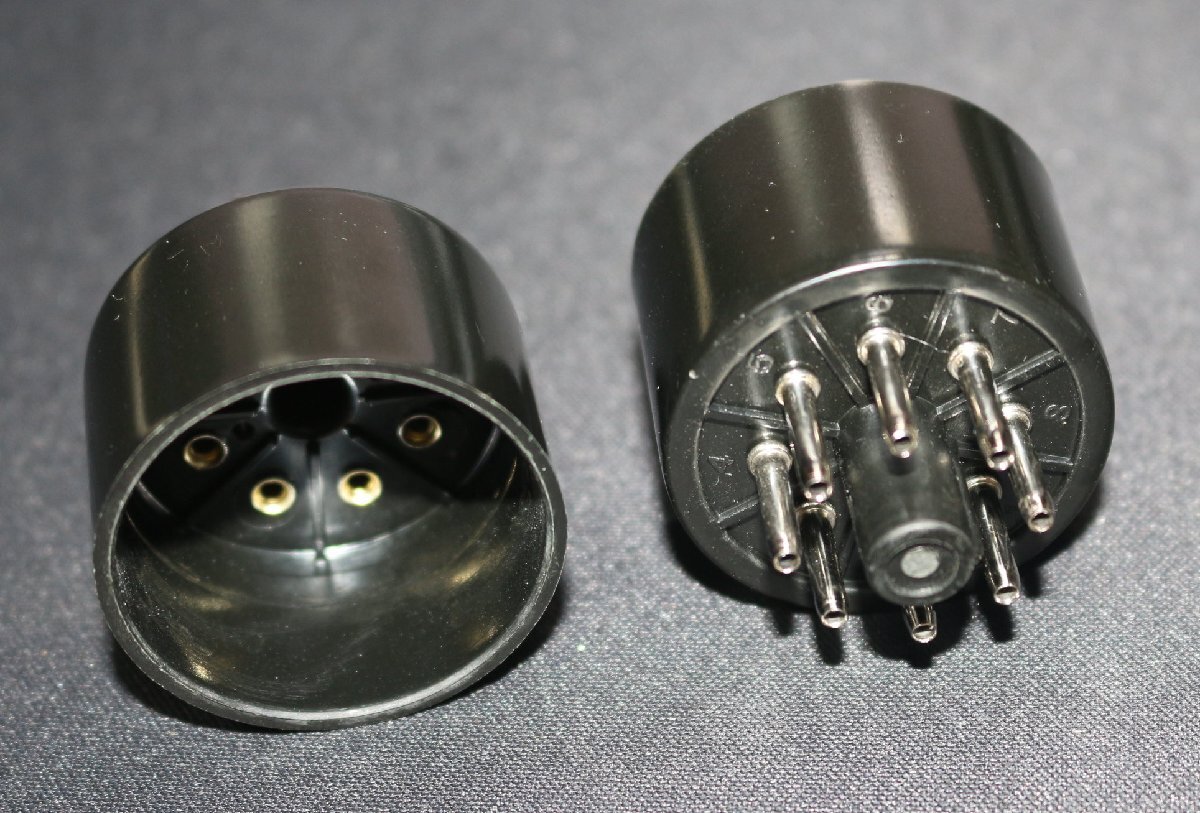 KT66 88 6V6 6L6 GT8ピン プラグ 2個セット 変換ソケット自作計画(新品)のオークション落札情報