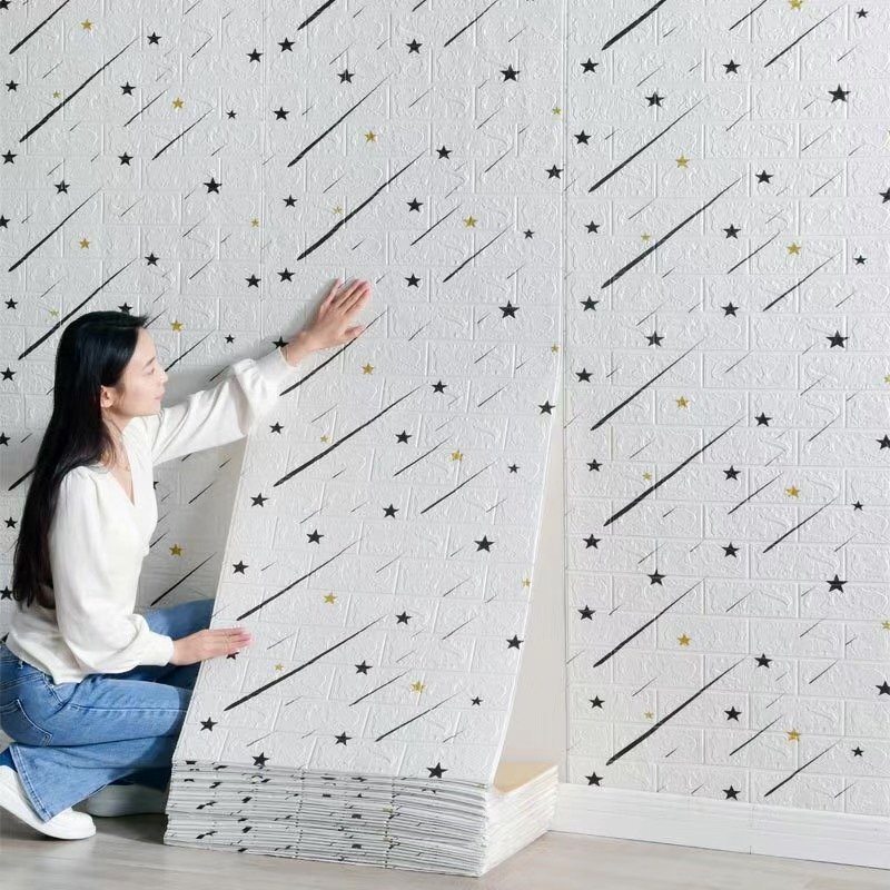 Yahoo!オークション - 50m 3D 壁紙 ウォールステッカー ウォールシート...