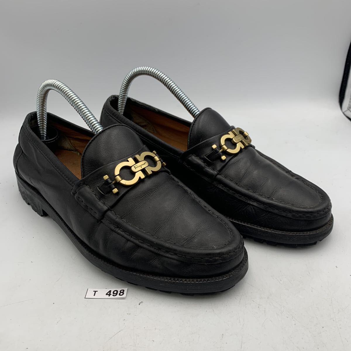 Yahoo!オークション - T498 Salvatore Ferragamo フェラガモ メンズ ガ...