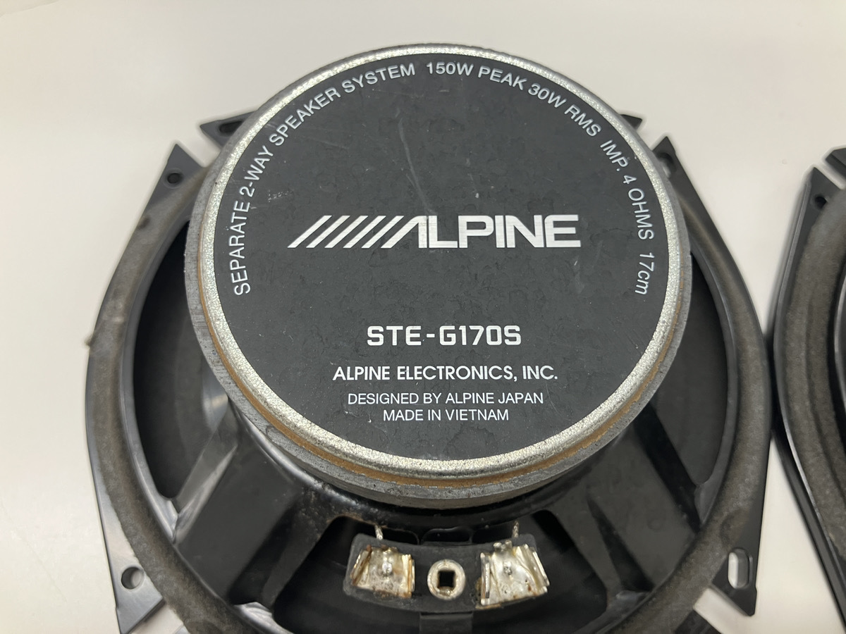 Yahoo!オークション - アルパイン ALPINE 17cm スピーカー STE-G170S M...