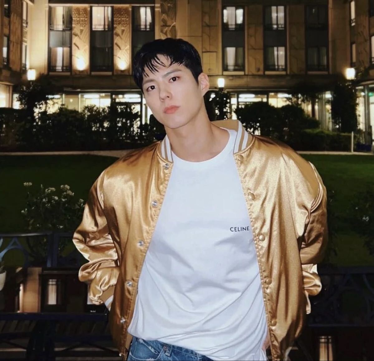 Yahoo!オークション - パクボゴム着 23SS Celine テディジャケット 48 ...