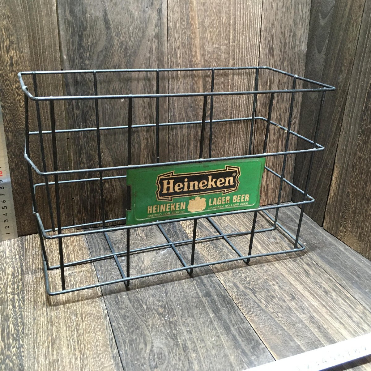 Yahoo!オークション - 雑貨 インテリア Heineken ワイヤーバスケット ...