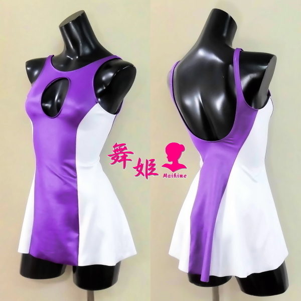 Yahoo!オークション - (263Laa-T61)ピッタリチュニック (艶光沢パープ...