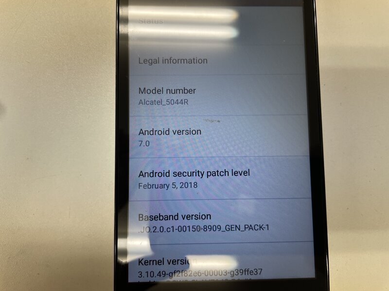Yahoo!オークション - MG088 SIMフリー Alcatel_5044R