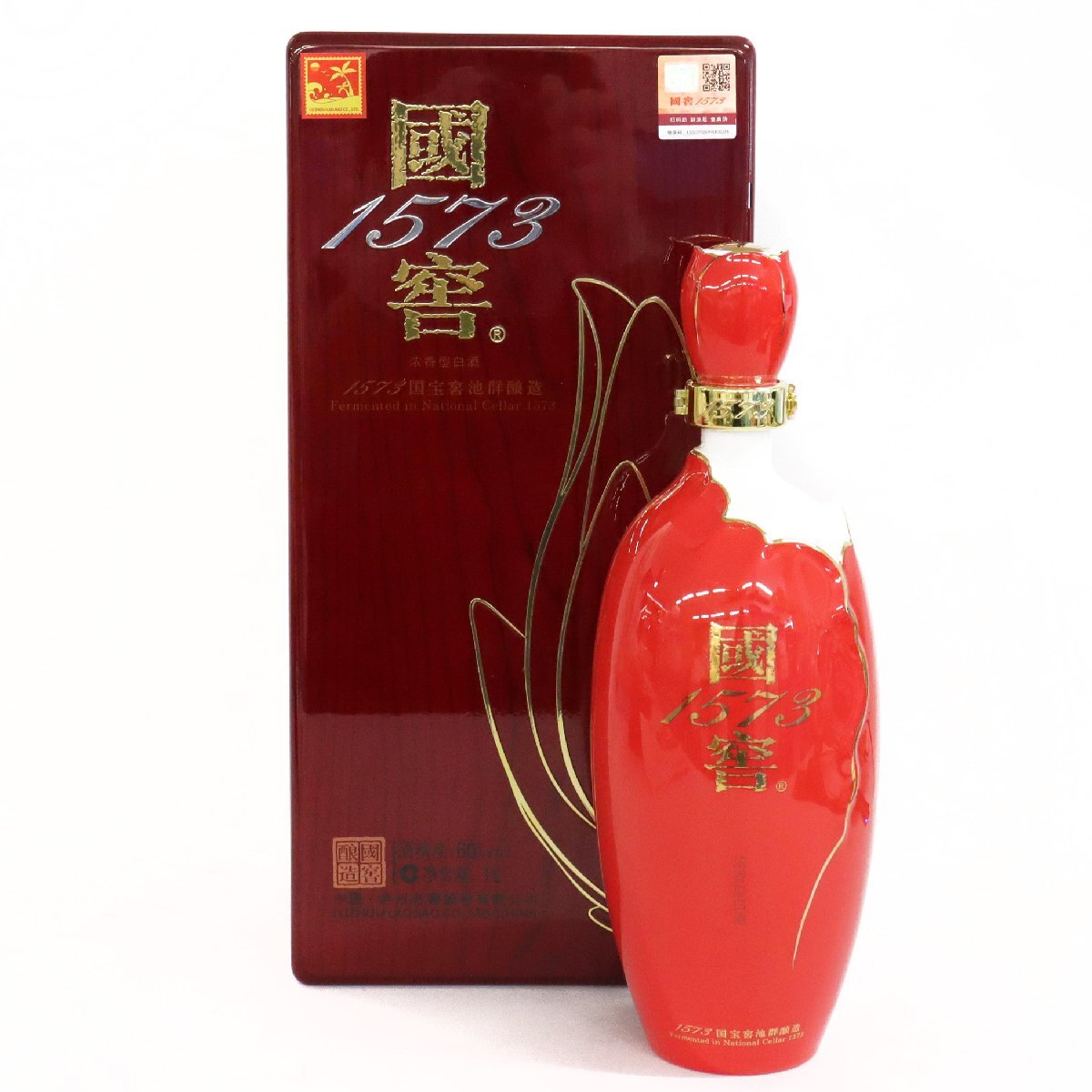 Yahoo!オークション - 國窖 1573 白酒 60％ 1000ml/1720g 国宝窖池群醸...