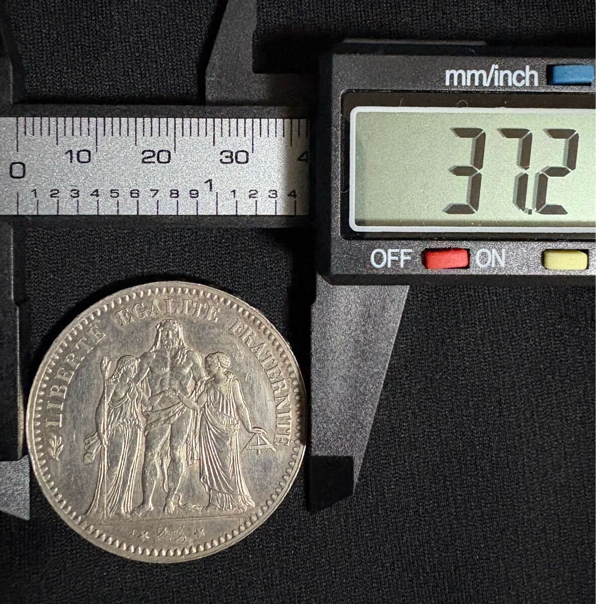 Yahoo!オークション - フランス 共和国 1876年 5プラン