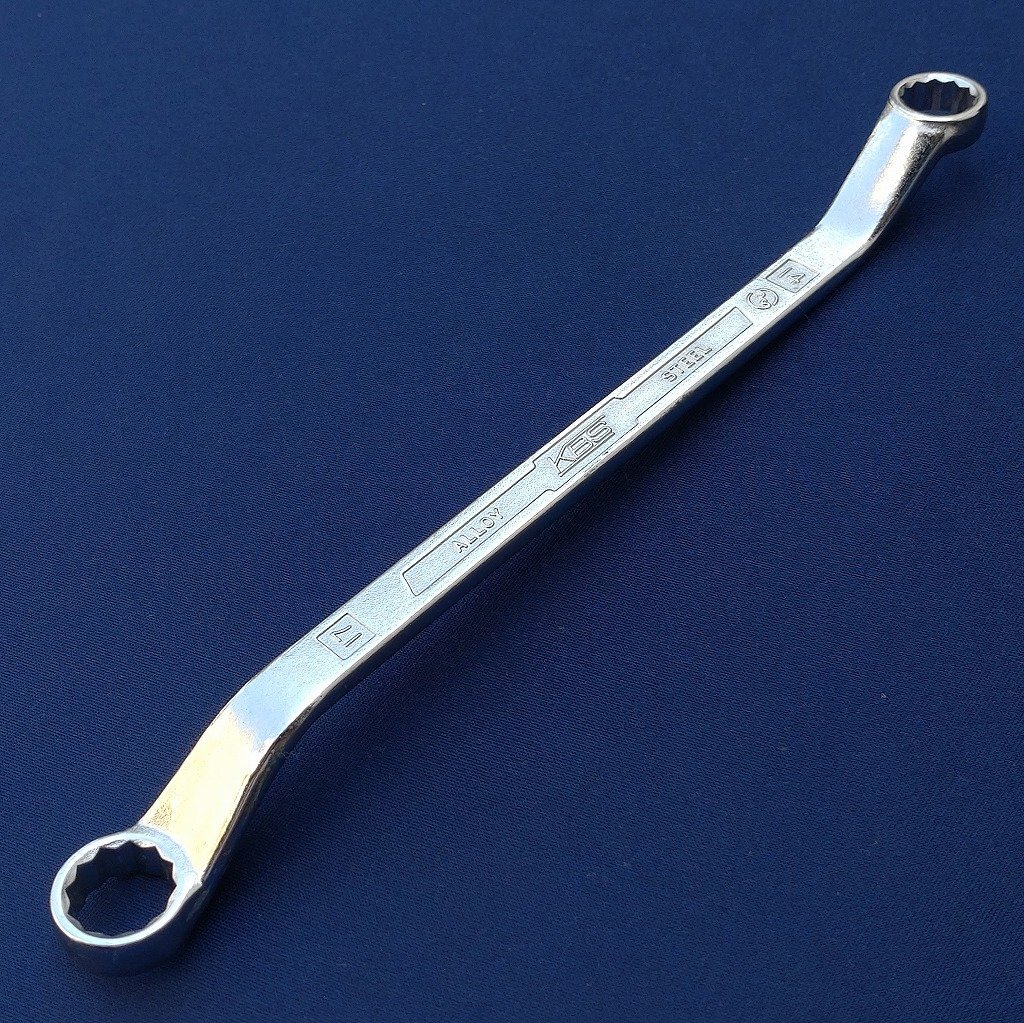 Yahoo!オークション - 両口メガネレンチ KBS 45° 14 17 全長約260㎜