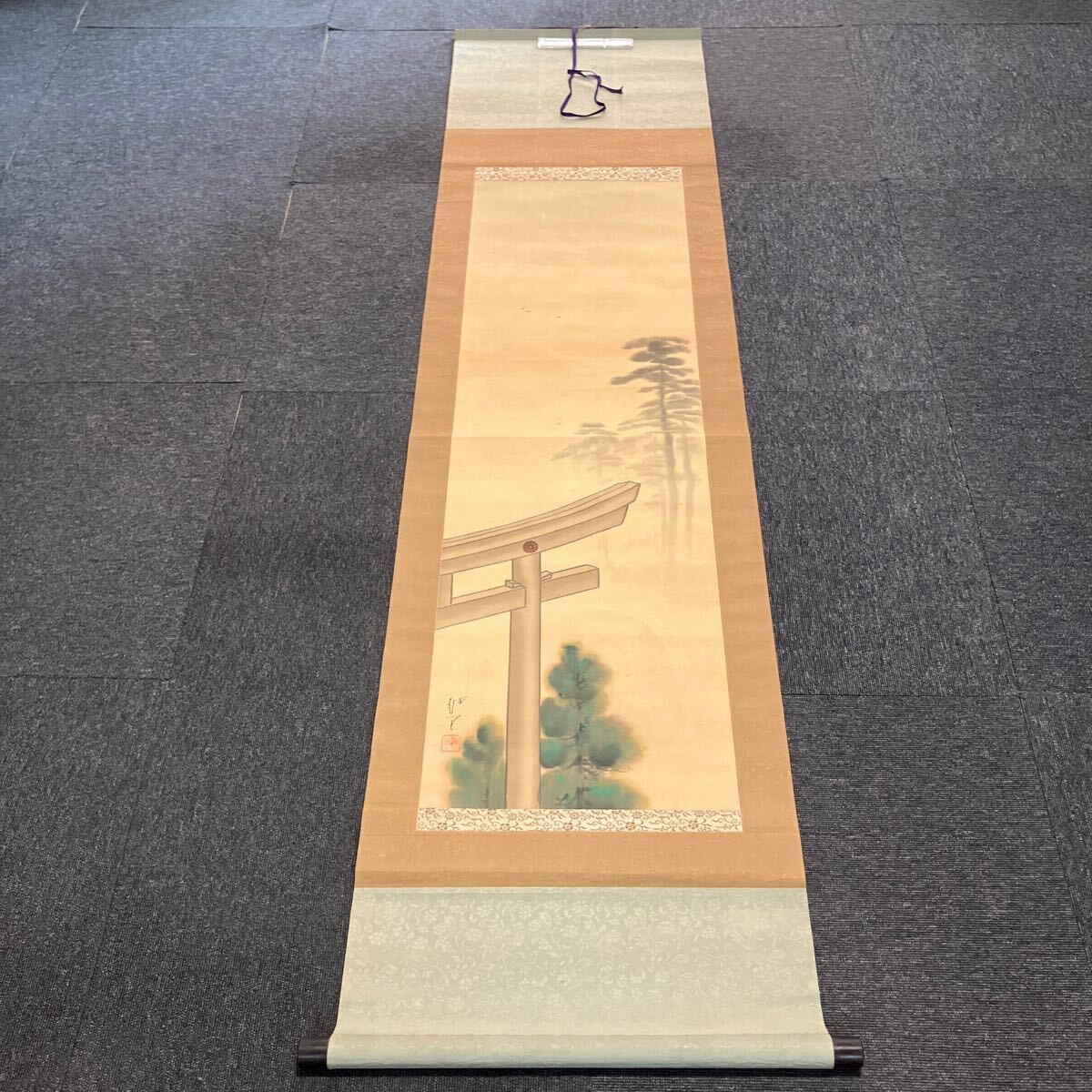 Yahoo!オークション - 【模写】掛軸 絹本 箱無 同梱可能 No.4058