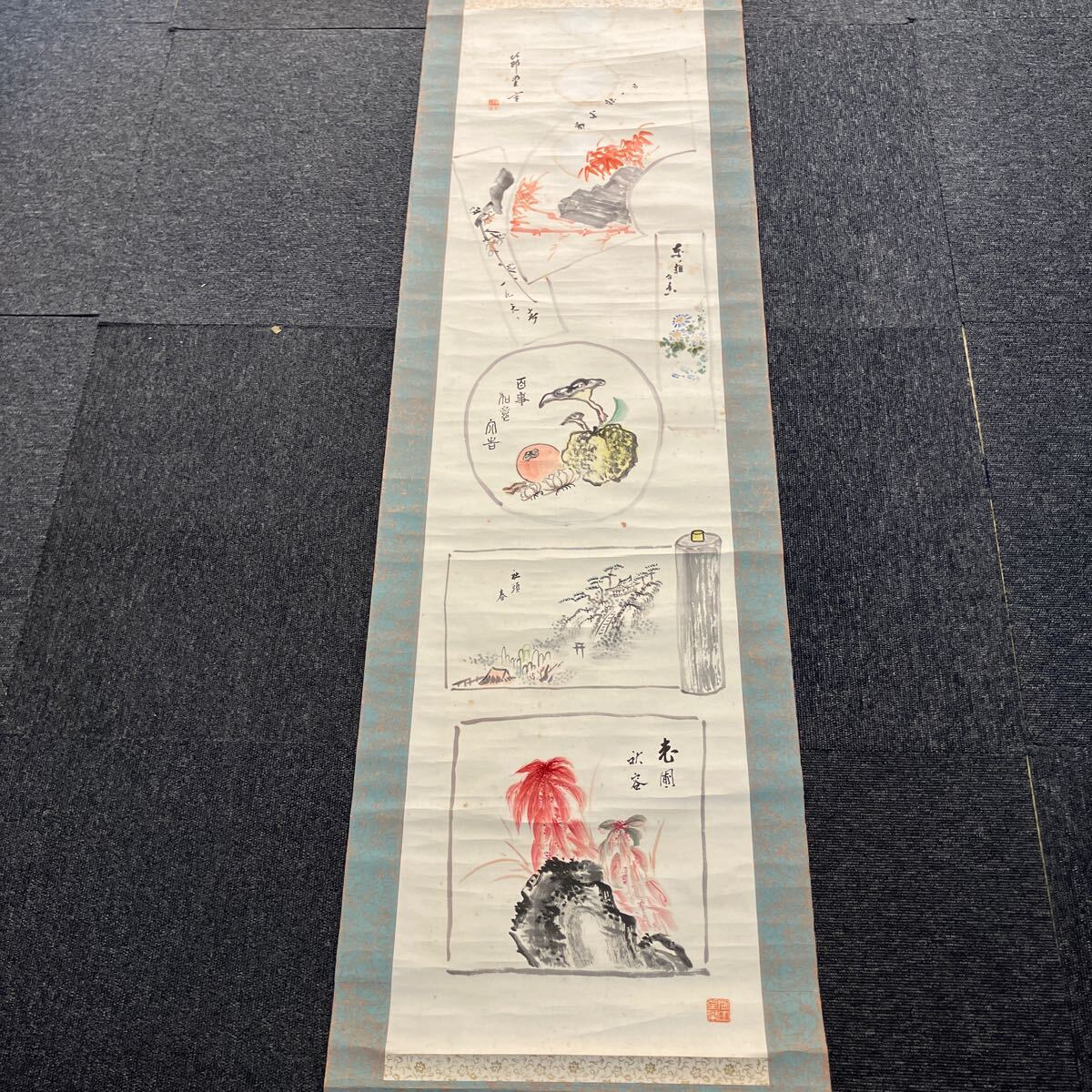 Yahoo!オークション - 【模写】掛軸 紙本 箱無 同梱可能 No.4147