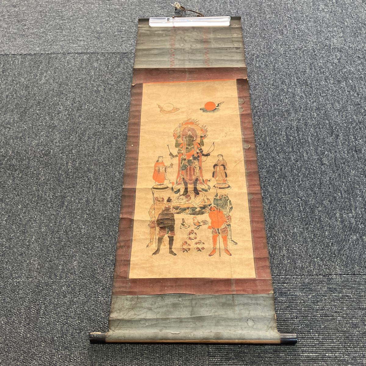 Yahoo!オークション - 【模写】掛軸 版画 紙本 箱無 同梱可能 No.4154