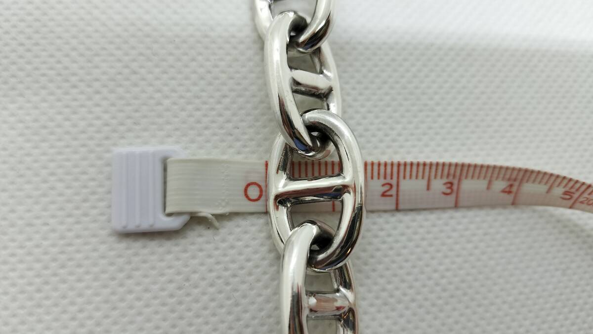 Yahoo!オークション - TGMサイズ シルバー925 アンカーチェーン ブレ...