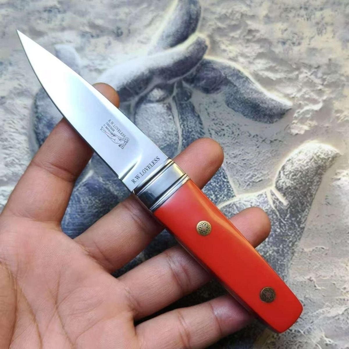 Yahoo!オークション - M390 刃厚3mm 超高品質 アウトドアナイフ 果物ナ...